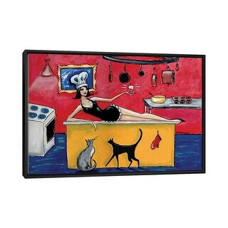 iCanvas "Kitchen Goddess" by ArtByShano Framed - Bed Bath & Beyond ...