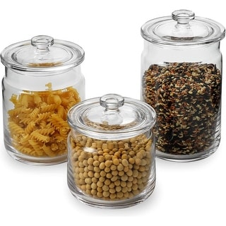 Glass Jars with Lids for Kitchen Counter mix set of 3 - Bed Bath ...
