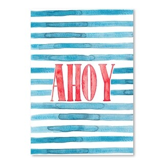 Americanflat - Ahoy by Elena Oneill - 16"x20" Poster Art Print - Bed ...
