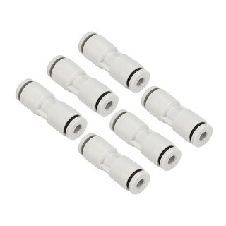 Push to Connect Fittings, 6 Pack Fittings Straight Tubes, White - Bed ...