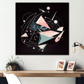 Designart "Mid Century Minimalistic Approach V" Minimalism Metal Wall ...