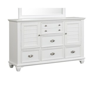 New Classic Furniture Brenton White 5-Drawer Dresser - Bed Bath ...