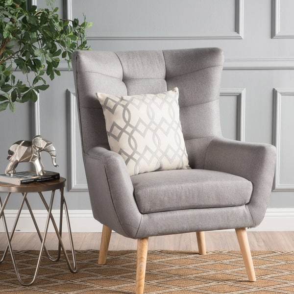 Tamsin Mid-Century Fabric Club Chair by Christopher Knight Home - Bed ...