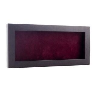 12x24 Shadow Box Frame Brown Walnut Wood | 3/4" Usable Display Depth ...
