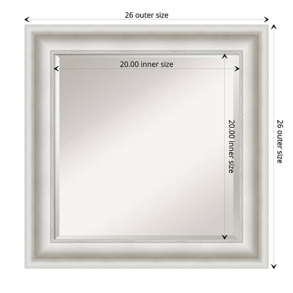 Beveled Bathroom Wall Mirror - Parlor White Frame - Bed Bath & Beyond ...