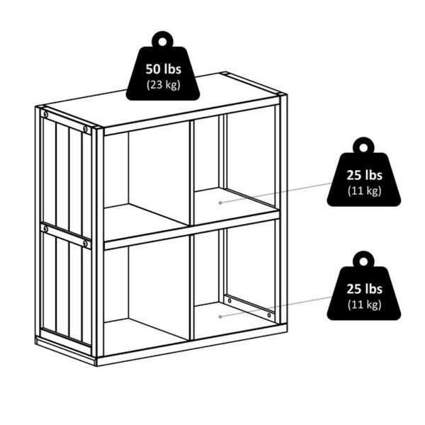 2x2 cube shelf store
