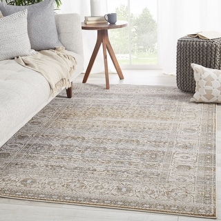 Ilias Oriental Gray/ Tan Area Rug - Bed Bath & Beyond - 31719326