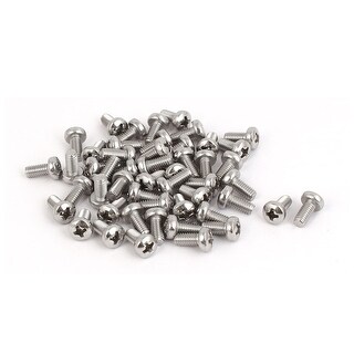 50 Pcs 316 Stainless Steel Metric Phillips Pan Head Machine Screws ...