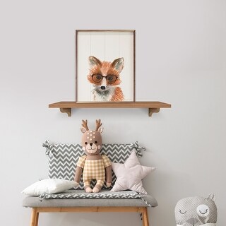 Fox In Glasses By Mercedes Lopez Charro - Bed Bath & Beyond - 42709551