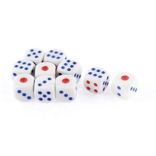 10 Pcs Entertainment Guessing Game Cubical Red Blue Dot Dices Toy - Bed ...