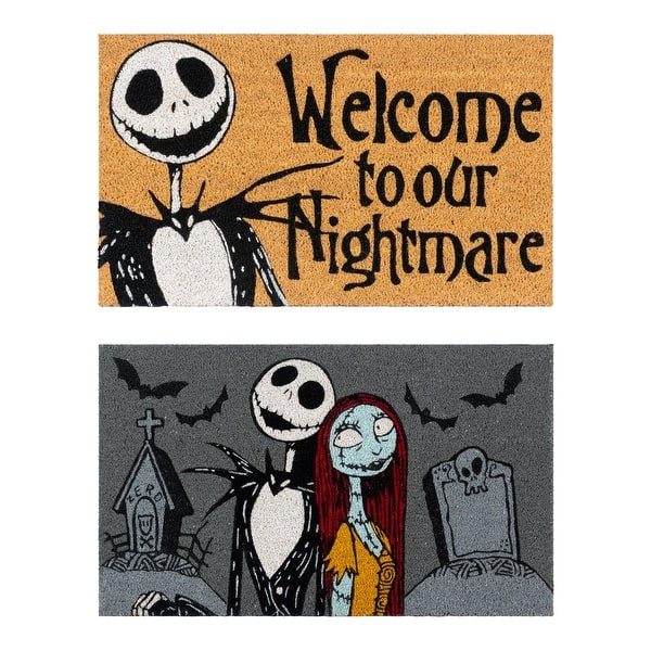 Licensed Disney Nightmare Before Christmas Jack and Sally Coir Door ...
