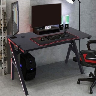 Gaming Computer Desk Gamer Streamer Coder Programmer Competition Stable ...