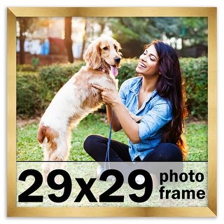 29x29 Frame Gold Bronze Picture Frame - Modern Photo Frame Includes UV ...