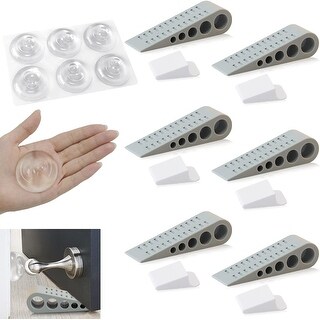 12PCS Rubber Doorstop Jammer Wedge and Round Heavy Weighted Door ...