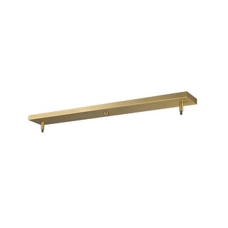 Multi Point Canopy by Z-Lite 2 Light Ceiling Plate in Heritage Brass ...