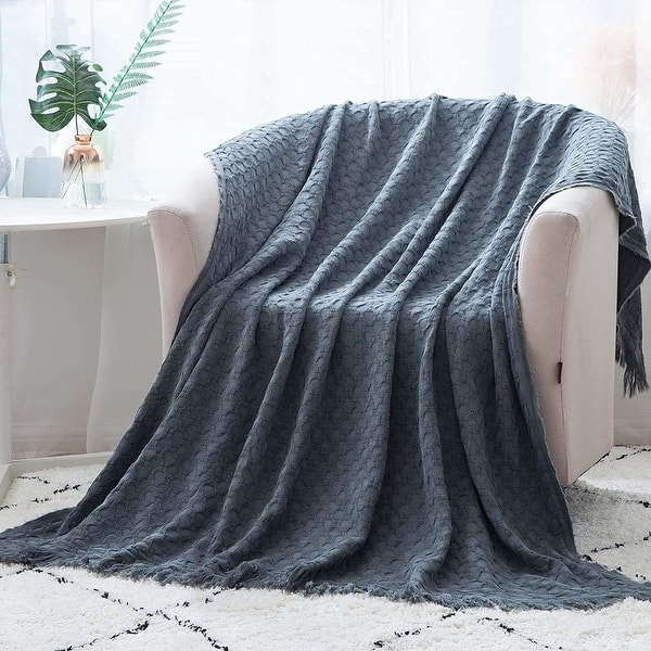 light grey throw for sofa