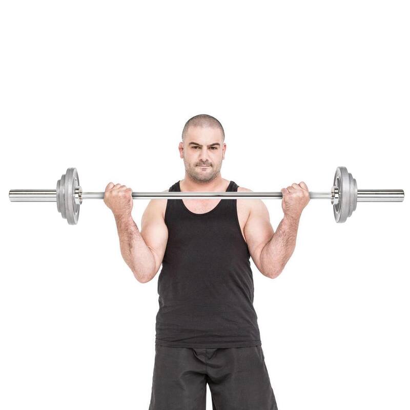 5 ft Olympic Weightlifting Barbell, 660 lb Weight Capacity - Overstock ...