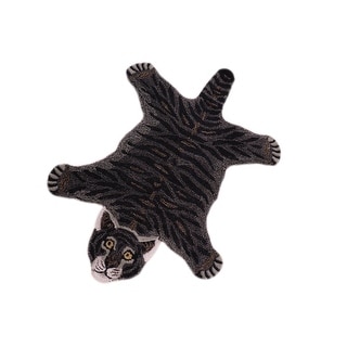 Contemporary Decorative Wild Tiger Animal Design Area Rug - Bed Bath ...