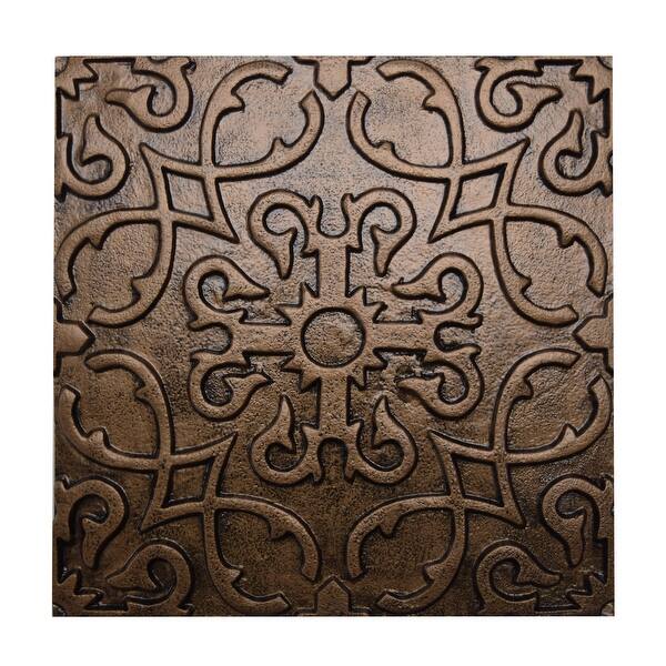Cast Aluminum Metal 12-inch Ornate Bronze Square Stepping Stone Paver ...
