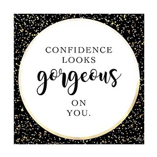 Kimberly Glover 'Confidence Looks Gorgeous' Canvas Art - Bed Bath ...