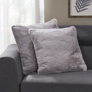 Amorie White Print Fabric Throw Pillow (Set of 2) by Christopher Knight ...