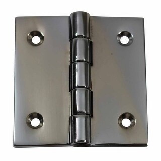 Bright Chrome Plated Cabinet Door Square Hinge 2 in Small with ...