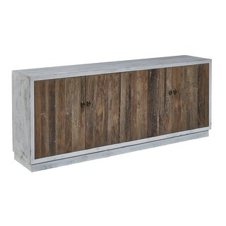 Phoenix Brown and Gray Rustic Distressed Elm and Pine Wood Buffet by ...