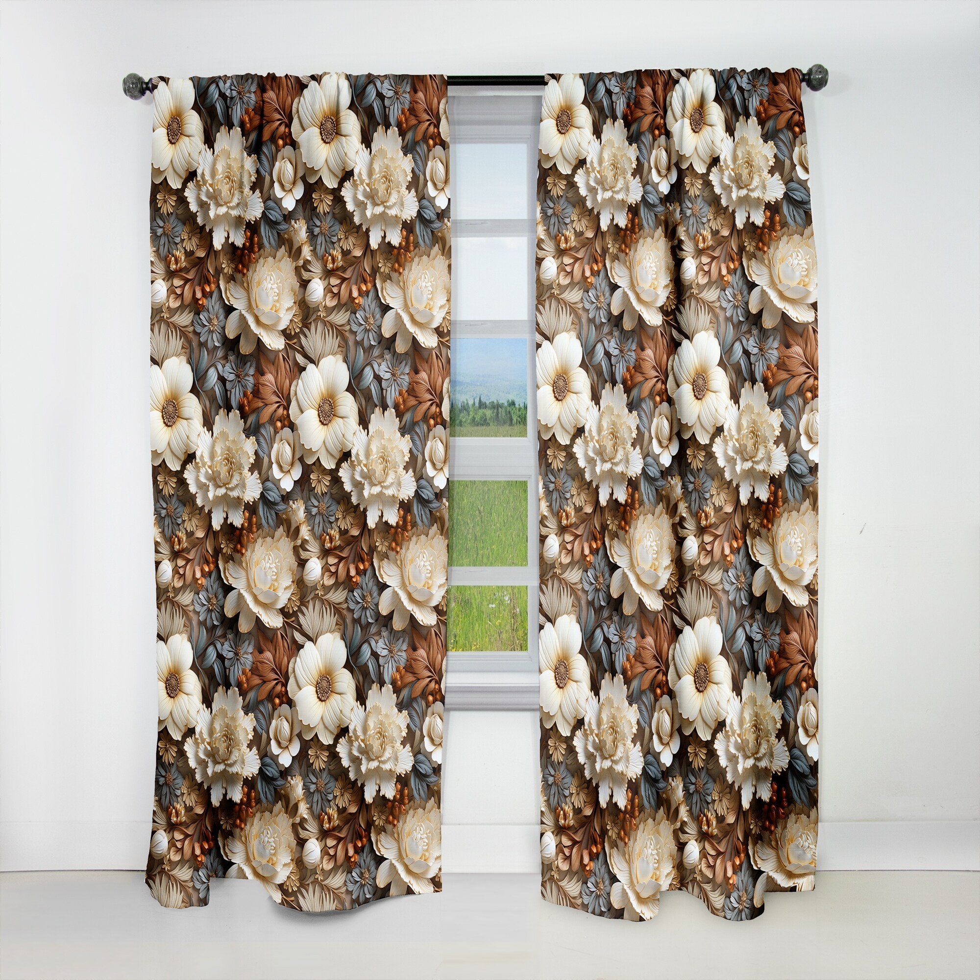 Brown DESIGN ART Curtains - Bed Bath & Beyond