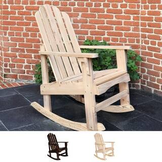 Marina Ergonomic Porch Cedar Wood Rocker - Bed Bath & Beyond - 30077207