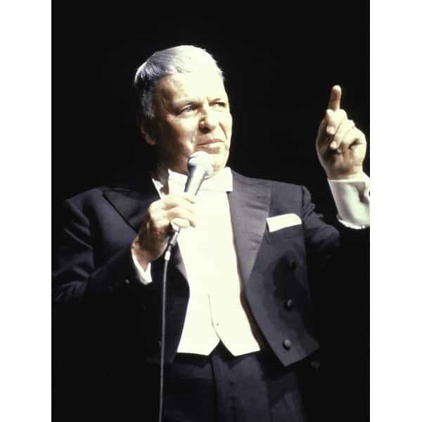 Frank Sinatra holding a microphone Photo Print - Bed Bath & Beyond ...