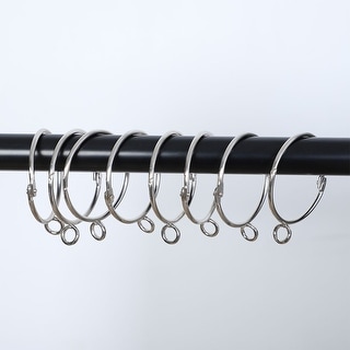 Metal Curtain Rod Rings 10pcs w Eyelet for Curtain Rods Shower Curtain ...