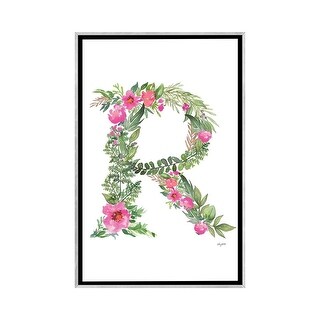 iCanvas "Botanical Letter R" by Kelsey McNatt Framed - Bed Bath ...