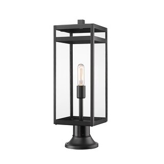 Z-Lite 596PHBR-533PM Nuri 24" Tall Outdoor Single Head Post Light - Bed ...