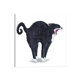 iCanvas "Tuxedo Stretching Cat" by Alexey Dmitrievich Shmyrov Canvas ...