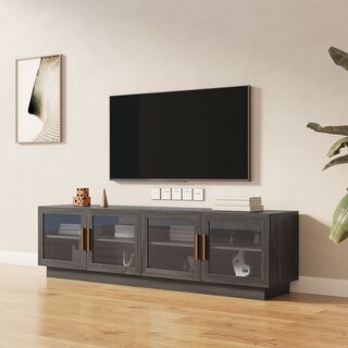 70.87" Modern TV Stand Showcase Tea Cabinet Sideboard Cupboard Wood ...