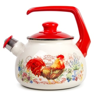MET-ROT 2.7 -Qt Golden Rooster Enamel on Steel Whistle Tea Kettle - Bed ...