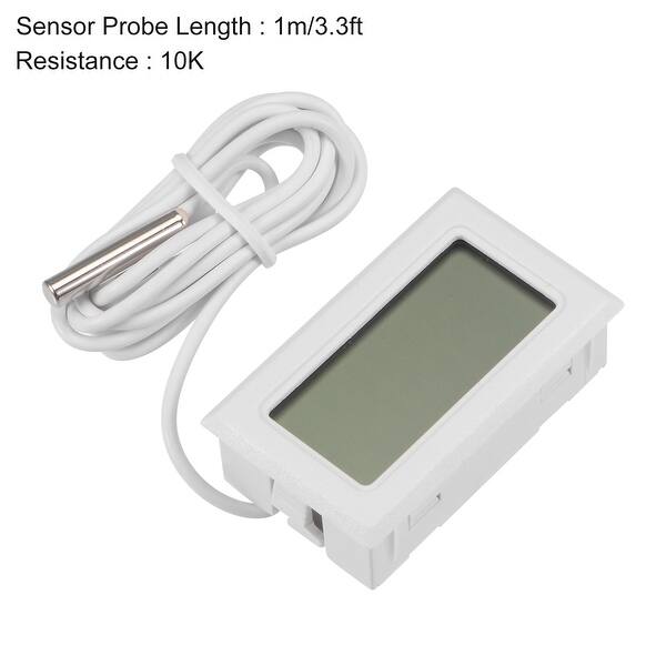 Digital Thermometer Temperature Gauge Tester with NTC Sensor Probe ...