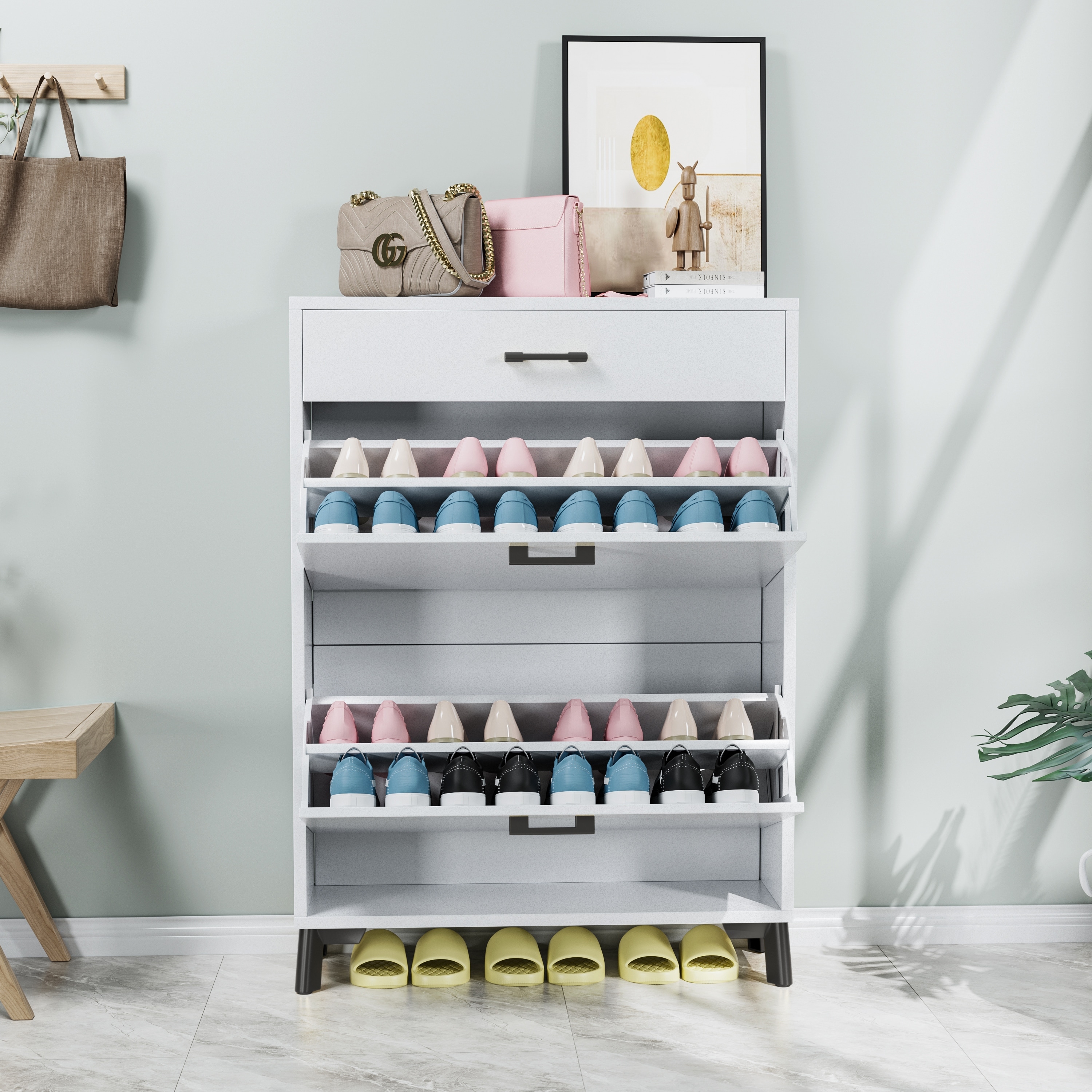 standing shoe rack