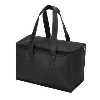 11"x5.5"x6.7" Insulated Reusable Grocery Bag Food Delivery Tote Bag ...