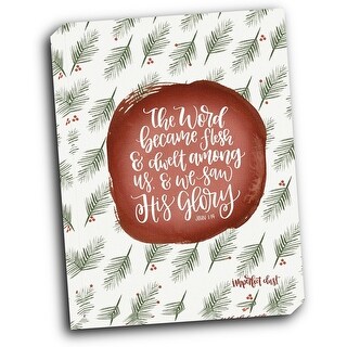 Word Became Flesh 16x20 Gallery Wrapped Stretched Canvas - Bed Bath ...