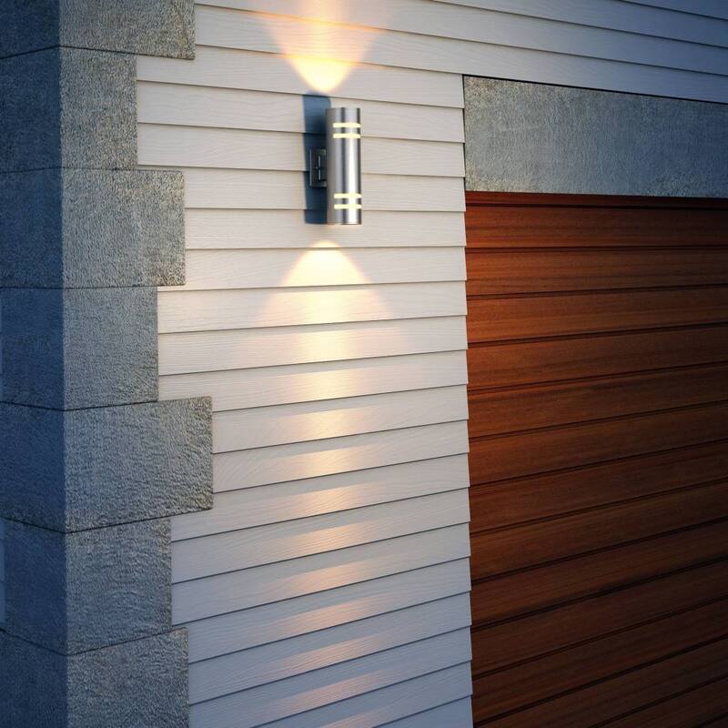 Artika V3 Modern Outdoor Porch Light Fixture, Stainless-Steel ...