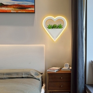 Nordic Led Wall Sconces Modern Green Creative Plant Wall Light Aisle ...