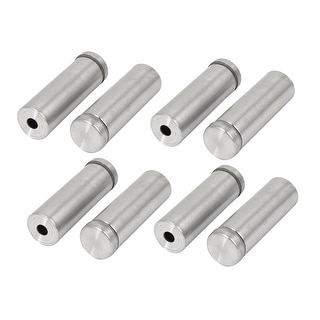 16mm x 50mm Stainless Steel Frameless Glass Standoffs Hardware Silver ...