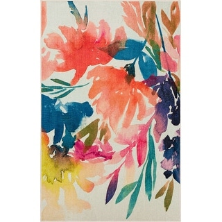 Mohawk Home Abstract Floral Watercolor Area Rug - On Sale - Bed Bath ...