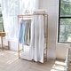 Free-standing Garment Rack Closet Organizer Coat Hanging Stand - Bed ...