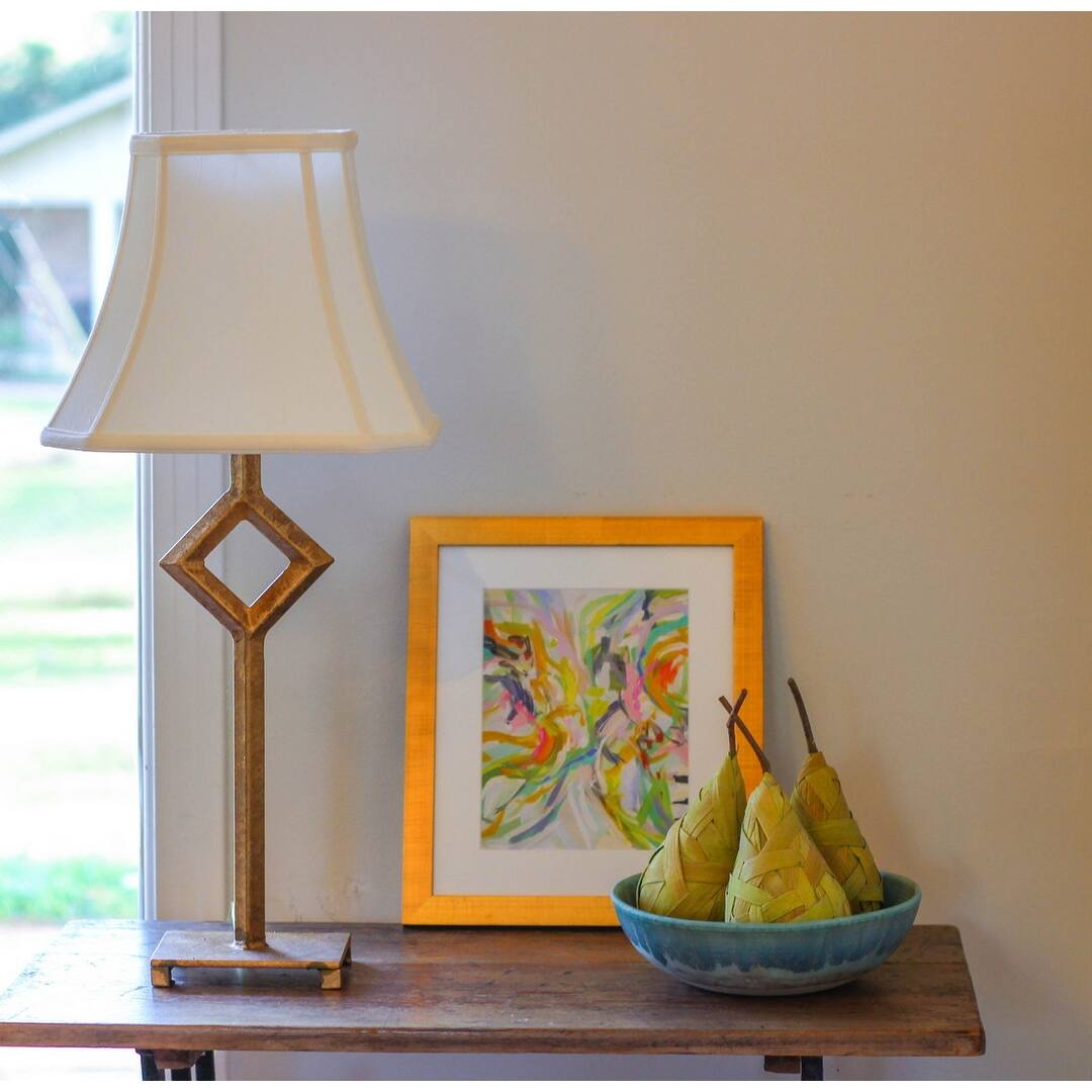 Cloth & Wire Slant Cut Corner Rectangle Bell Softback Lampshade with ...