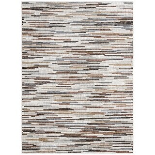 Brookstone Nature Linden Modern Abstract Indoor/Outdoor High ...