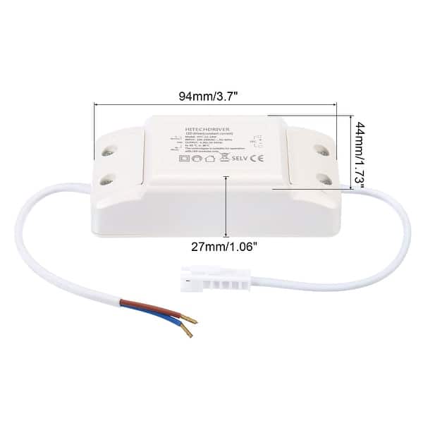 12-18W 280mA LED Driver, AC 100-240V Output 36-54V DC Male Connector - White - Bed Bath & Beyond ...