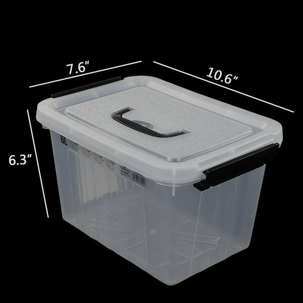 6 Quart Clear Latch Storage Box - Bed Bath & Beyond - 39120080