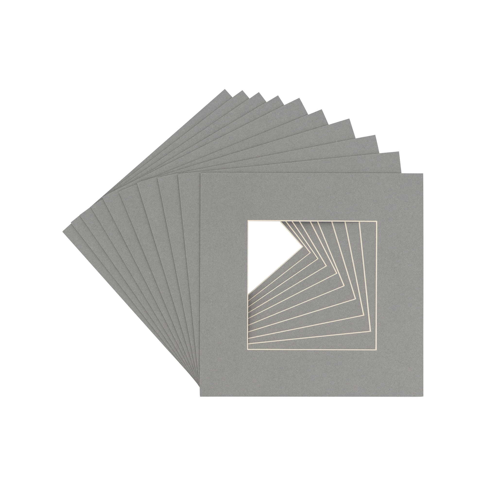 20x20 Mat for 12x12 Photo - Metallic Silver Matboard for Frames ...